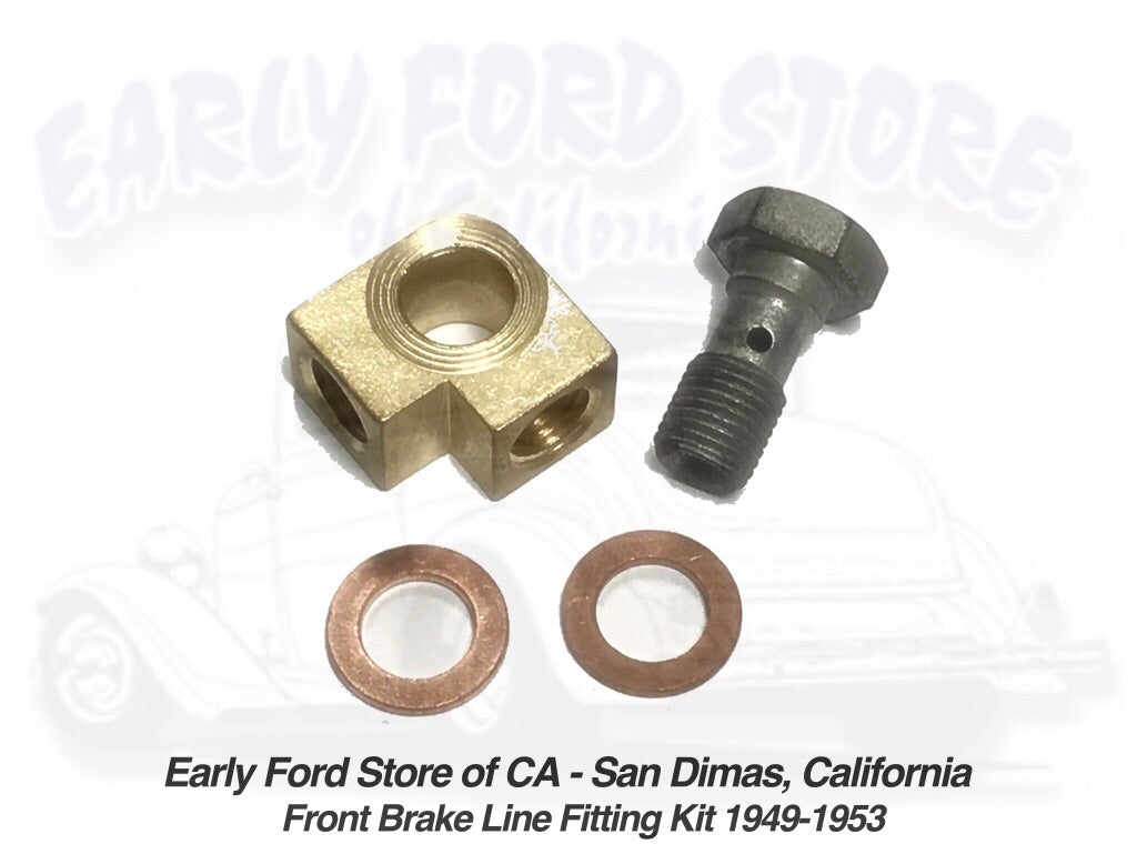 Front Brake Line Fitting Kit - 1949-1953 Car – Early Ford Store . San ...